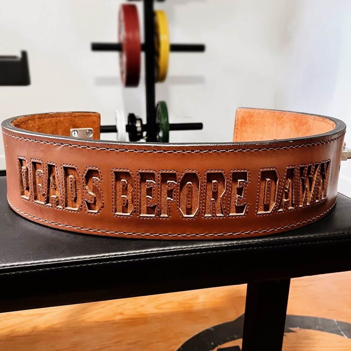 Start designing your custom weight lifting belt • Pioneer Fit