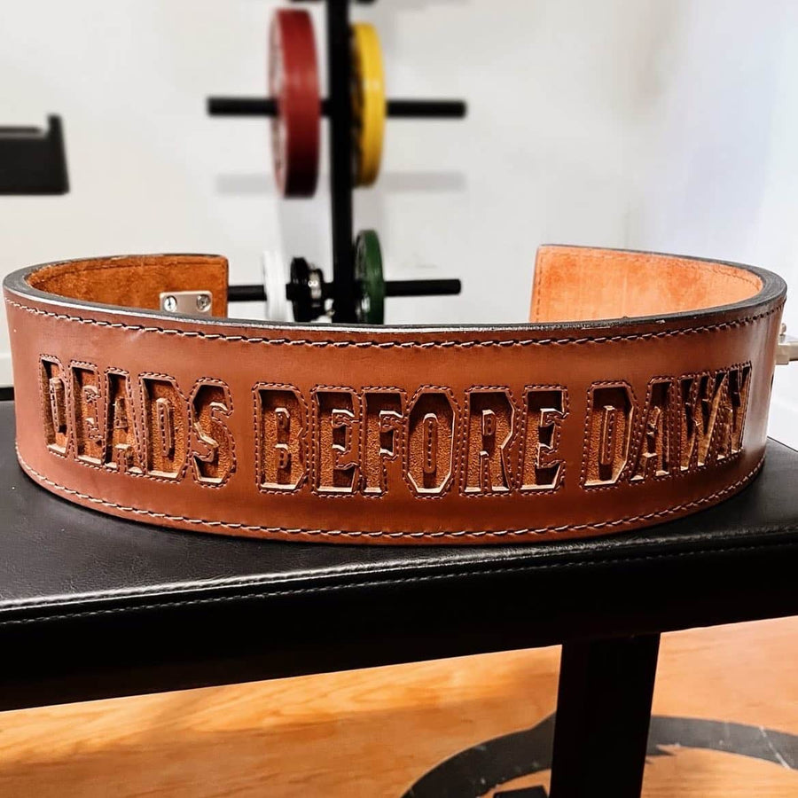 Start designing your custom weight lifting belt • Pioneer Fit