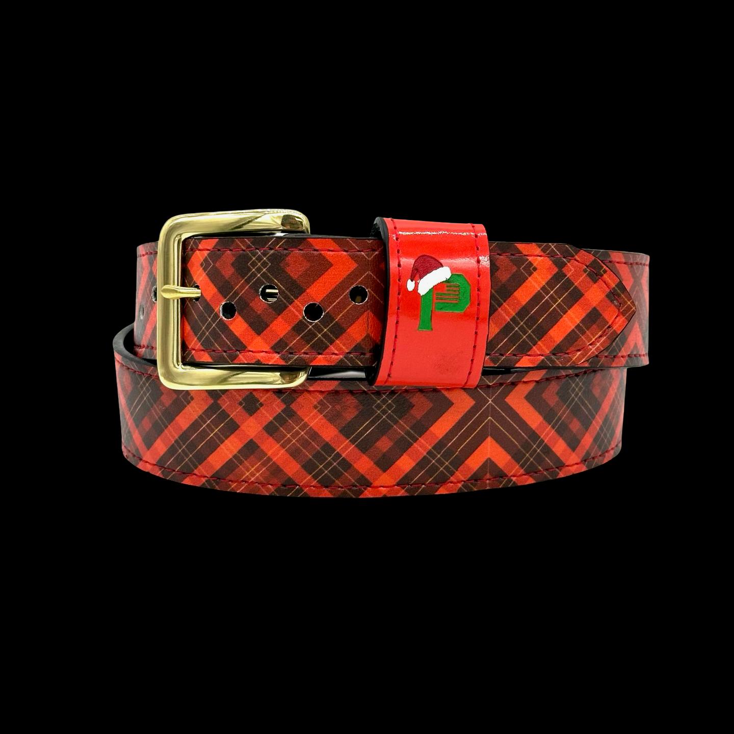 Red Wrapping Paper Baseball Belt • Pioneer Fit